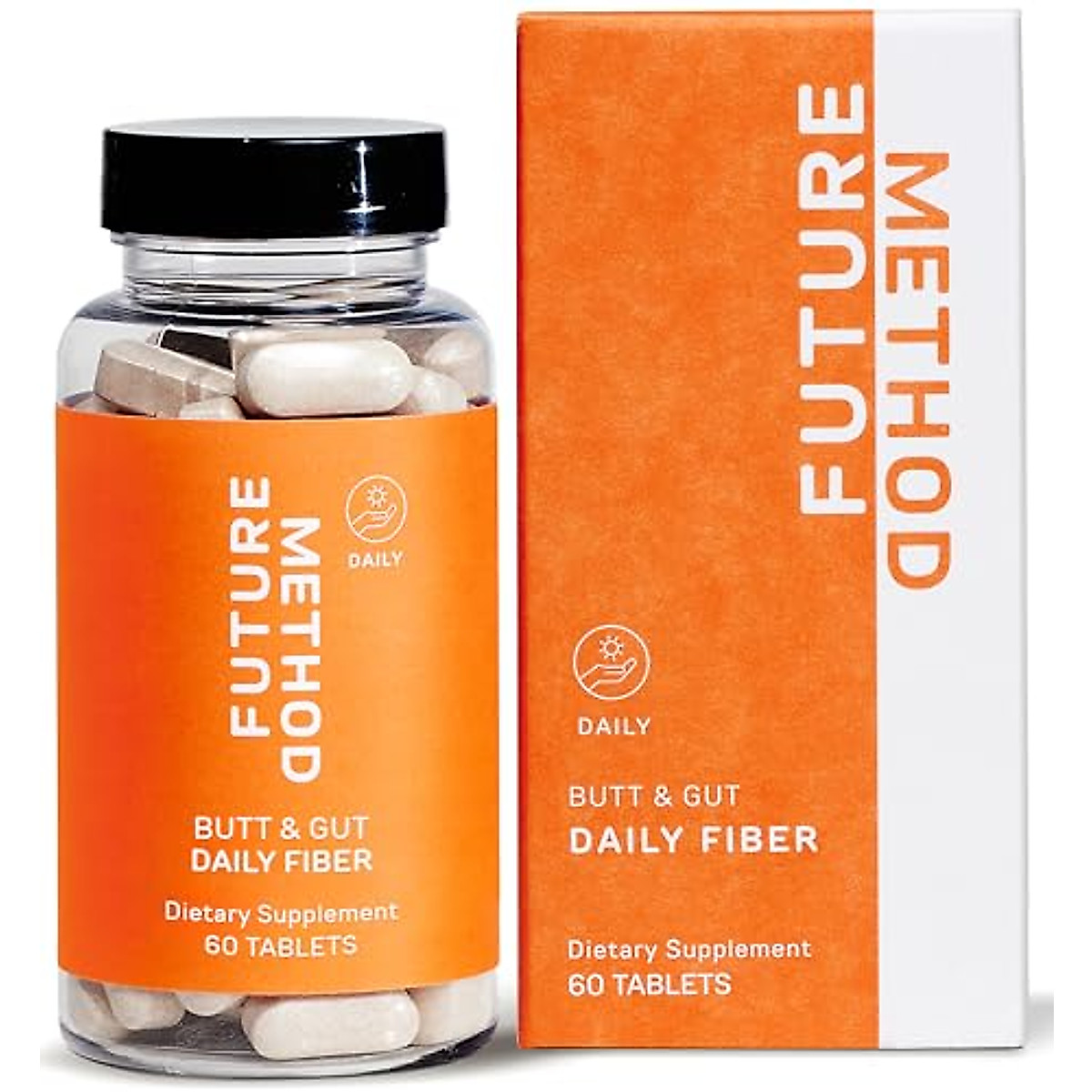 FUTURE METHOD Fiber with Acacia and Psyllium Husk Fiber Pills (60 ct) High Fiber Supplement - Dietary Fiber Supplements for Digestion
