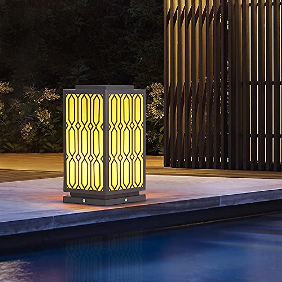 Enlylyog Lawn Lamp Outdoor Home Park Lawn Lamp Waterproof Villa Courtyard Lamp Garden Community Decoration Outdoor Landscape Lamp Hotel Column Head Lamp