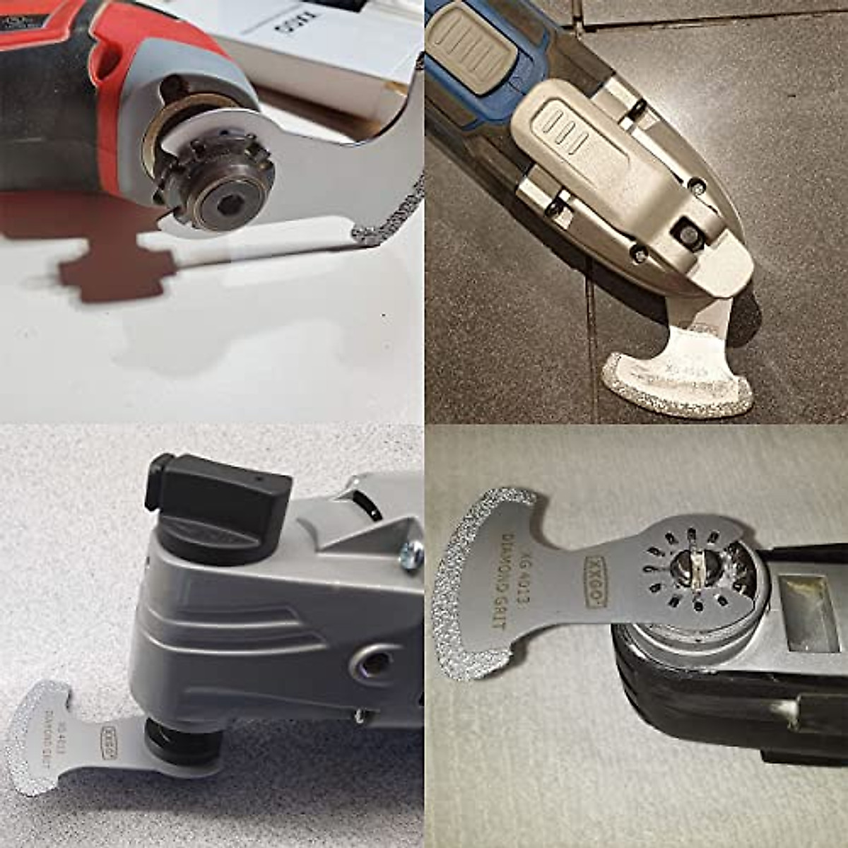 XXGO 8 Pcs Oscillating Multi Tool Diamond Segment Swing Grit Grout Blades XG8001S