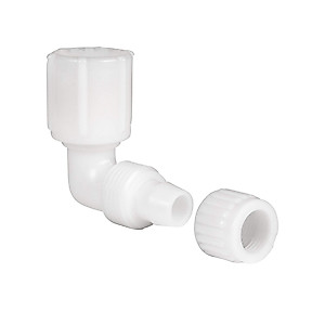 RecPro RV Plumbing Hardware | 06816 | 1/2" Compression to Swivel Faucet Elbow Adapter | 90-Degree Fitting | Pex Pipe/Tubing Fittings (2 Fittings)