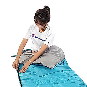 SWTMERRY Sleeping Bag 3 Seasons (Summer, Spring, Fall) Warm & Cool Weather - Lightweight,Waterproof Indoor & Outdoor Use for Camping Hiking, Backpacking and Survival (Sky Blue)