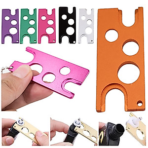Essential Oils Opener Key Tool Set (Multi-Colored) The Perfect Opener and Remover Accessory for Roller Balls and Caps on Most Bottles,Universal Metal Key Tool Opener and Remover (Pink)
