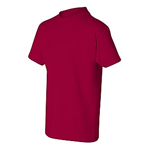 Hanes boys Cotton T-Shirt(5450)-Deep Red-XS