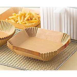 Air Fryer Disposable Paper Liner Square Parchment Paper 100 Pcs 7.9 Inch