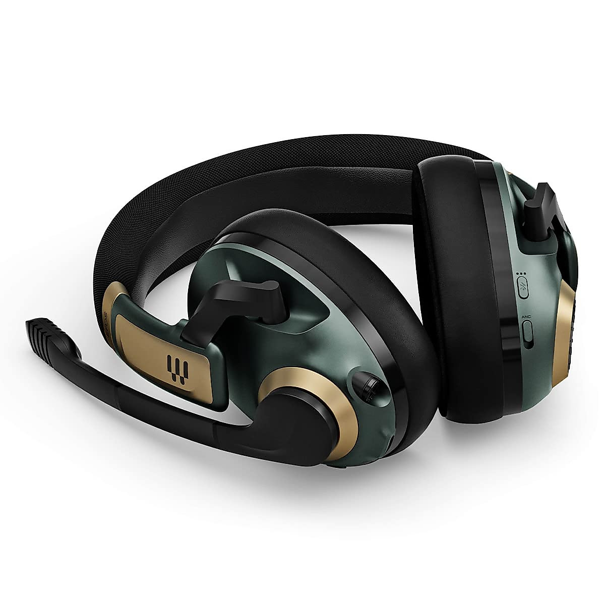 EPOS Gaming H3Pro Hybrid Gaming Headset - PC Headphones with Microphone - Noise-Cancellation, Adjustable, Smart Button Audio Mixing, Bluetooth, Gaming Suite, Surround Sound - (Racing Green)