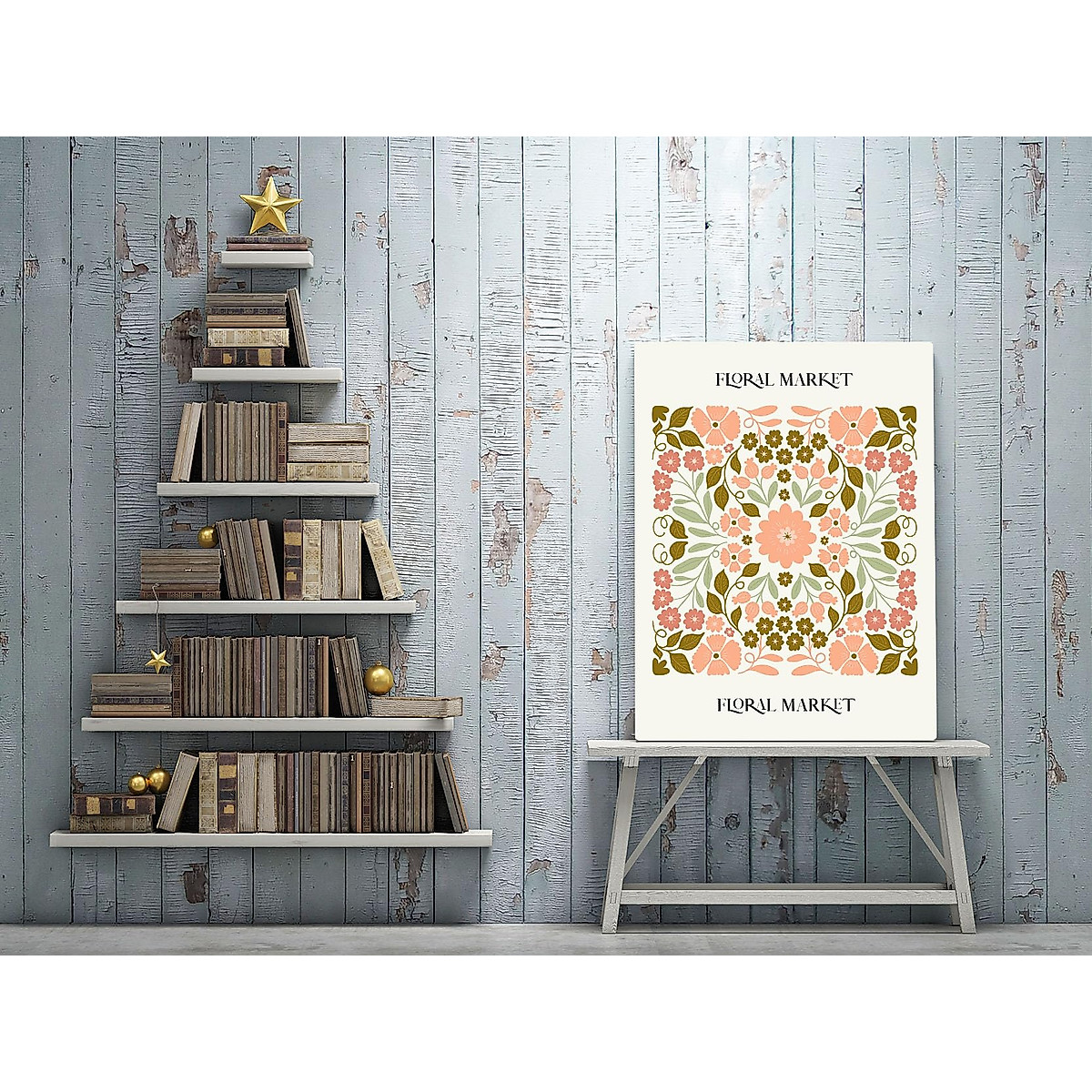 Flower Wall Art - Botanical Print Set of 8 - Abstract Canvas Floral Painting for Bedroom, Living (18×24inch-Unframed)