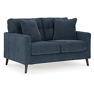 Signature Design by Ashley Bixler Loveseat, 57" W x 38" D x 37" H, Blue