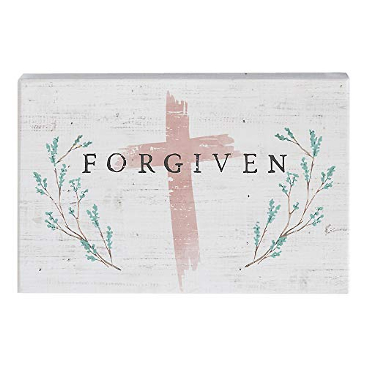 Simply Said, INC Small Talk Sign 3.5" x 5.25" Wood Block Plaque STR1287- Forgiven