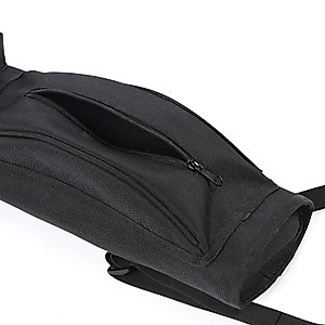 TOPARCHERY Archery Back Canvas Arrow Quiver Arrow Holder Shoulder Hanged Target Shooting Quiver for Arrows with Front Pockets (New Style)