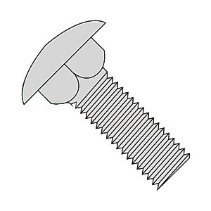 1/2-13 X 4 1/2" Carriage Bolts/Fully Threaded/Steel/Hot Dipped Galvanized (Quantity: 130)