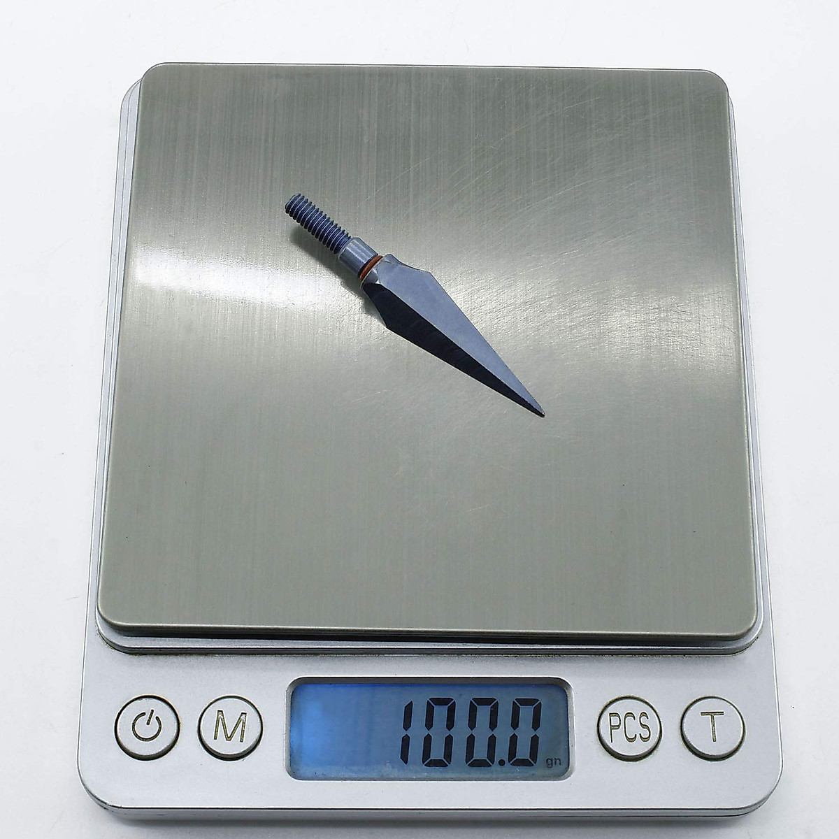 maifield Broadheads One Piece Broad Head Archery Arrow Head 100/150 Grains 12PCS Screw-in Traditional Outdoor Hunting Tips Compatible for Crossbow and Compound Bow Arrow Shaft (100gr Light Blue)