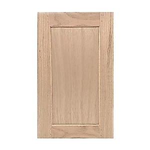 ONESTOCK 17.75W x 29H Unfinished Oak Kitchen Cabinet Door Replacement, Shaker Style
