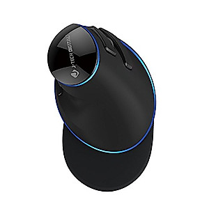 J-Tech Digital Wired Ergonomic Vertical USB Mouse with Adjustable Sensitivity (600/1000/1600 DPI), Scroll Endurance, Removable Palm Rest & Thumb Buttons [V628]