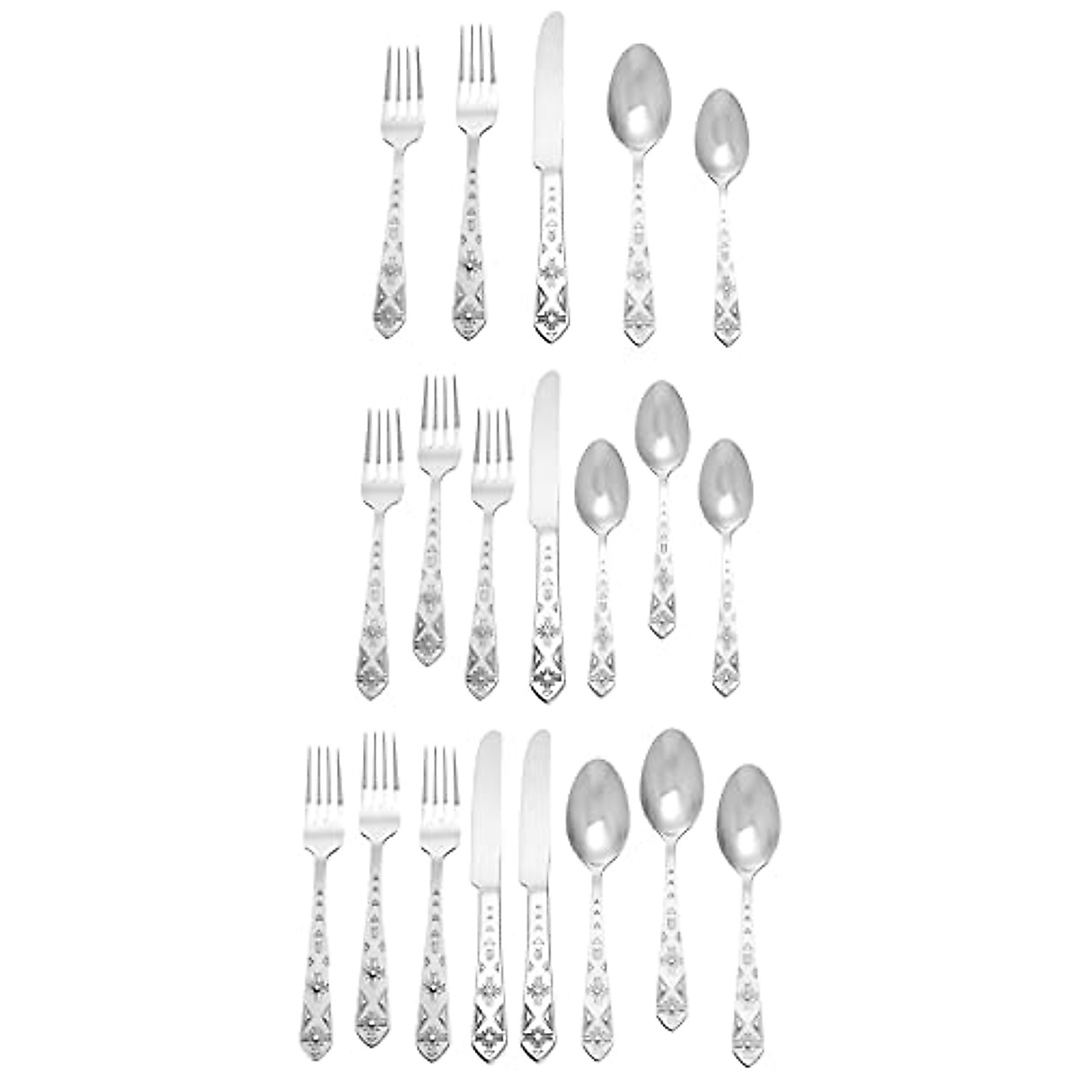 Towle Everyday Pueblo 20-Piece Stainless Steel Flatware Set, Service for 4