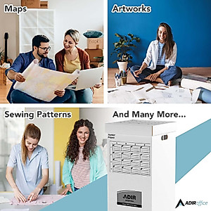 Adir Cardboard Roll File Storage Organizer - Vertical File Sorter - Blueprint, Poster, Plans, Gift Wrap, And Map Holder Station-16 Slots (for Rolls up to 37 Inches Long)