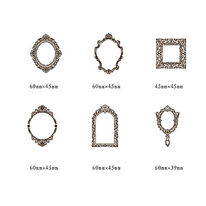 Rubber Stamps,Vintage Hollow Border Standard Stamp Frame Wooden Rubber Stamps for Card Making Journal Planner Scrapbooking Craft Supplies 7x5.3x2.4cm Style E