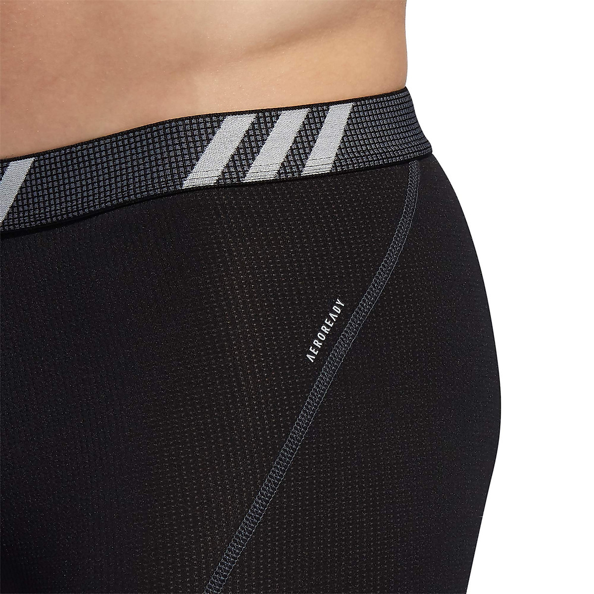 adidas Men's Sport Performance Mesh Boxer Brief Underwear (3-Pack), Black/Onix Grey/Black, X-Large