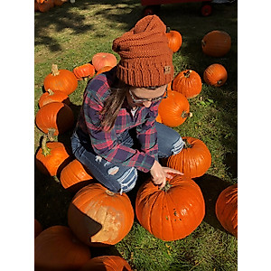 Funky Junque Oversized Slouchy Beanie - Rust