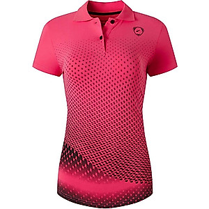 jeansian Women's 3 Packs Sport Quick Dry Polo T-Shirt SWT251 PackE L