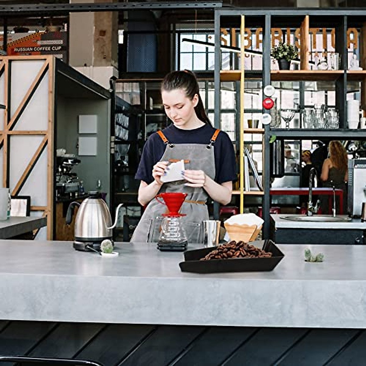 Zerodeko 2 Pcs Coffee Cupping Sample Tray Reusable Plate Plastic Dish for Scooping and Weighing Coffee Beans Home Kitchen Use Black 200g