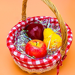 150 Grams / 5.3 Oz Sparkly Iridescent Film PP Hamper Shreds & Strands Shredded Crinkle Confetti for Gift Wrapping & Basket Filling Christmas Gifts Wedding Birthday Bridesmaid Gift Boxes Bags