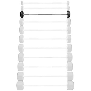 Philosophy Gym Rubber Fixed Barbell, 30 LB Pre-Loaded Weight Straight Bar for Strength Training & Weightlifting