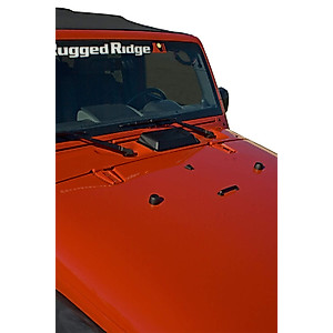 Rugged Ridge 11352.12 Cowl Vent Scoop, Black; 98-18 Jeep Wrangler TJ/JK