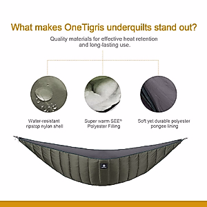 OneTigris Hammock Sleeping Quilt and Underquilt