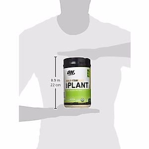 Optimum Nutrition Gold Standard 100% Organic Plant Based Protein Powder, Vitamin C for Immune Support, Vanilla, 1.51 Pound