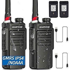 BAOFENG MP31 GMRS Radio Handheld Two Way Radio, Waterproof Rechargeable Walkie Talkies with NOAA Scanning & Receiving, GMRS Repeater Capable and Type-C Charging Cable,2Pack