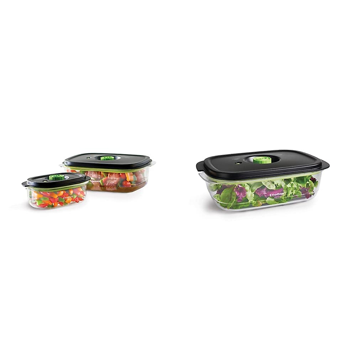 FoodSaver Vacuum Seal Containers (3 Cup and 10 Cup) | Preserve & Marinate