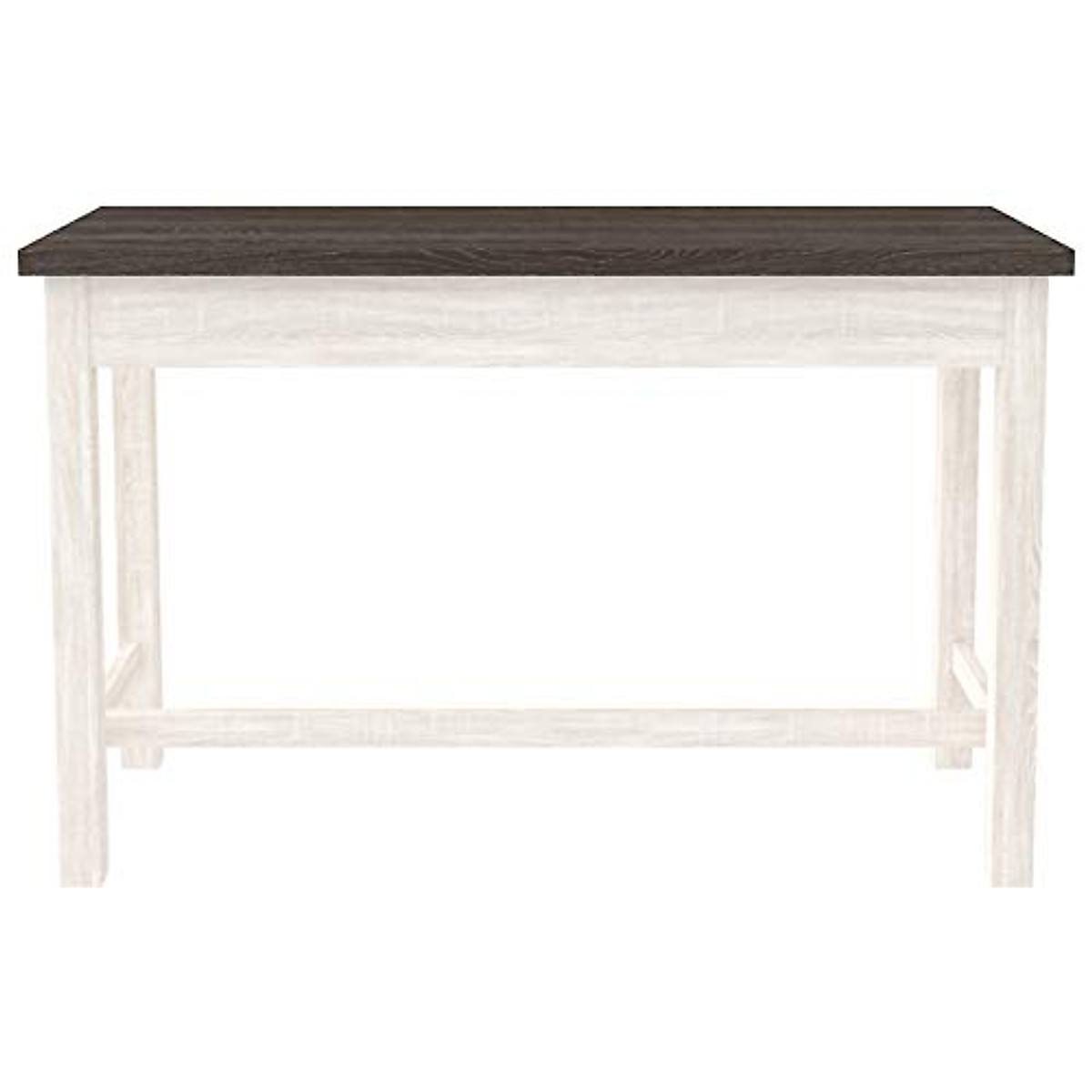 Signature Design by Ashley Dorrinson Modern Farmhouse 47" Home Office Desk with 2 Drawers, Whitewash
