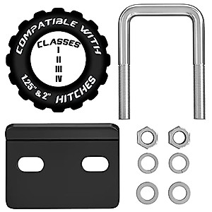 Hitch Tightener for 1.25 inch and 2 Inch Tow Trailer Hitches, Anti Rattle for a Wobble Free Quiet Ride. by Everything Automobiles