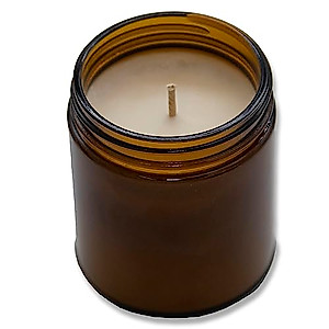 Leather & Lace Best Mom Gift Candle Lone Star Candles & More's Hand Poured 100 Percent Soy Wax Candles, Leather mixed with Creamy Vanilla, USA Made in Texas, Round Amber Glass Jars 9oz Mom