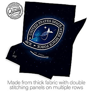 Breeze Decor Space Garden Flag Armed Forces USSF United State Air American Military Delta Official House Decoration Banner Small Yard Gift Double-Sided, 13"x 18.5", Made in USA