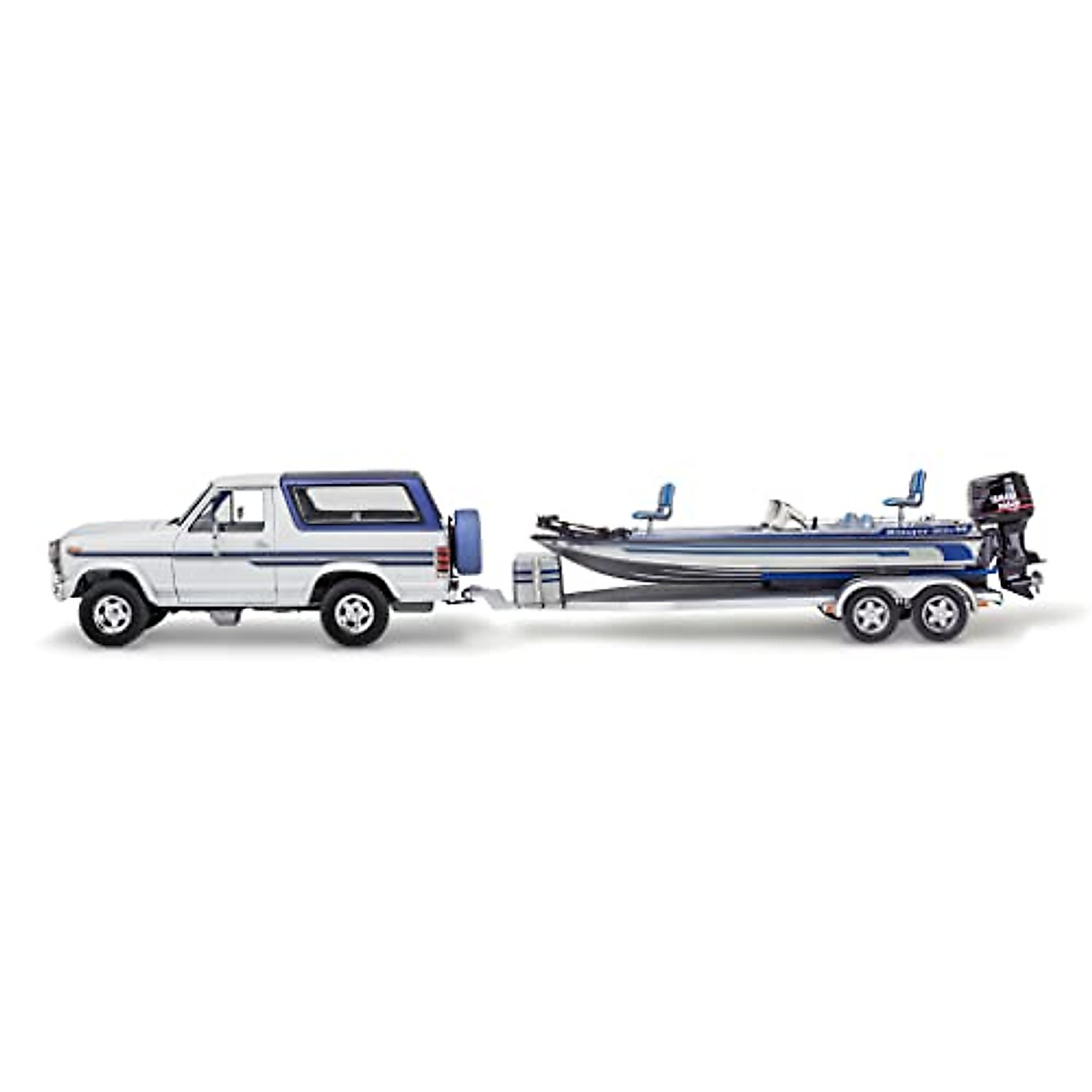 Revell 17242 '80 Ford Bronco w/Bass Boat & Trailer 1:24 Scale 157-Piece Skill Level 5 Model Truck Building Kit