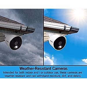 Night Owl 1080p HD Wired Indoor/Outdoor Add-On Cameras with Built-in Motion-Activated Spotlights, 100 ft. of Night Vision, Wide Viewing Angle and Color Night Vision (2-Pack)