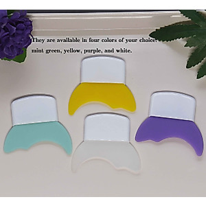 LORMAY 2 Pcs Mascara and Eyeshadow Guard Shields, Auxiliary Tool Pads for Eyelash and Cat Eyes Makeup (Mint Green)