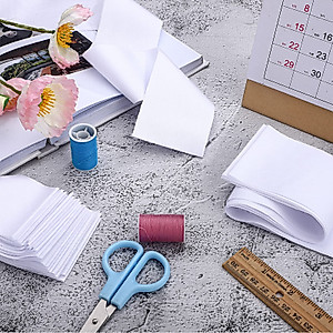 40 Pcs White Jelly Cotton Fabric Patchwork Roll, 2.55 Inch Roll Up Cotton Fabric Quilting Strips, Jelly Fabric Patchwork Craft Cotton Fabric for Quilters and Sewing DIY Crafts (Basic Style)