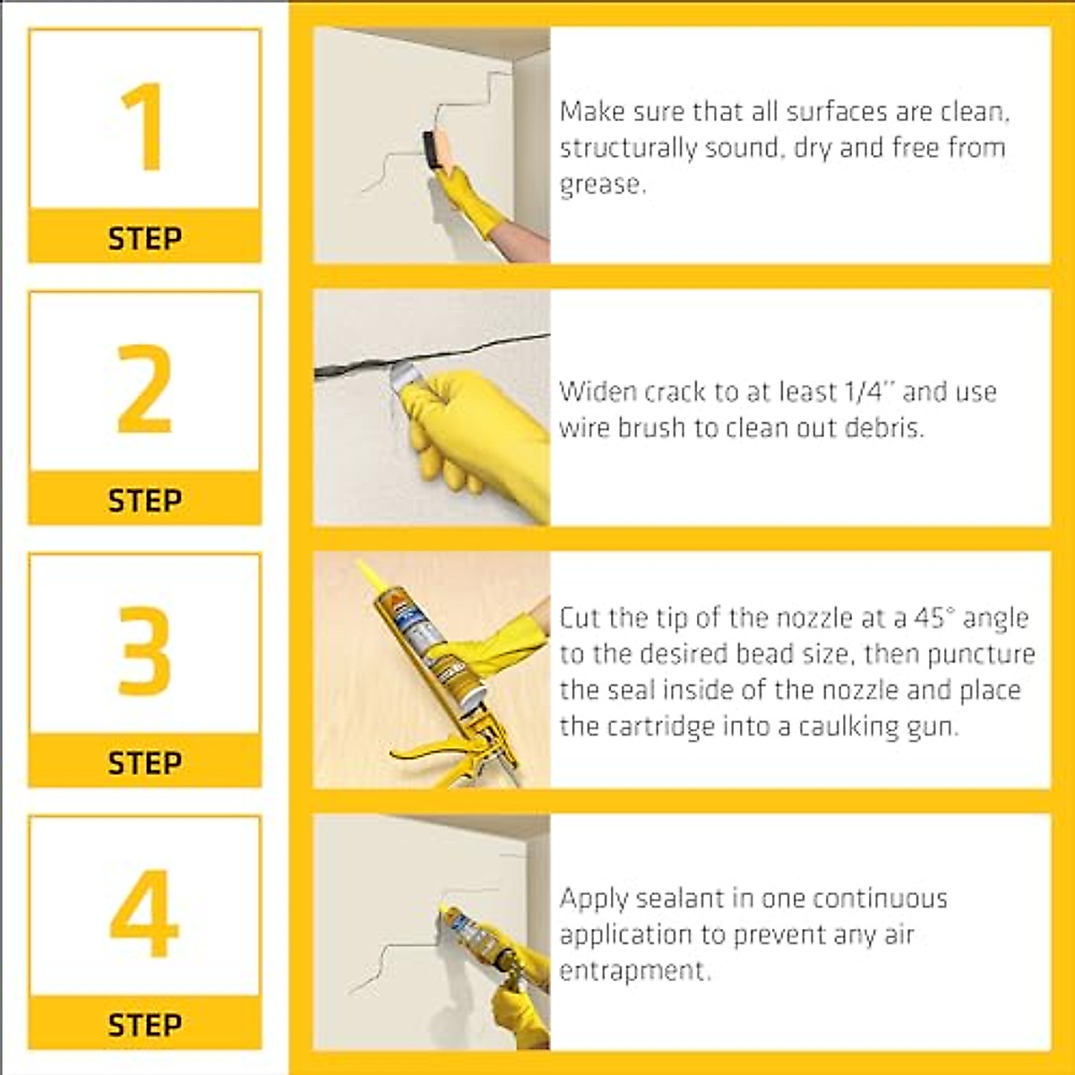 Sikaflex Concrete Fix, Limestone, Elastic sealant sealing cracks and joints, paintable polyurethane , 10.1 fl. Oz