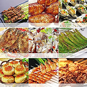 Hibachi Grill Japanese Tabletop Charcoal Grill Table Top Portable Charcoal Grill Barbecue Grill Portable Barbecue Stove with Wire Mesh Grill and Wooden Base for Home Party