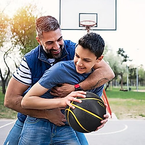 JOINOW Personalized Outdoor Basketball Christmas Basketball Gifts Leather Basketball 29.5 Inch Indoor Basketball Engraved Basketball Birthday Graduation - You Never Lose You Either Learn Or Win