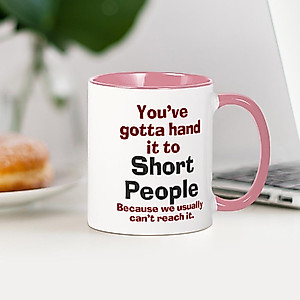 CafePress Hand It To Short People Mug Ceramic Coffee Mug, Tea Cup 11 oz