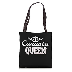 Canasta Queen Rummy Funny Card Game Player Tote Bag