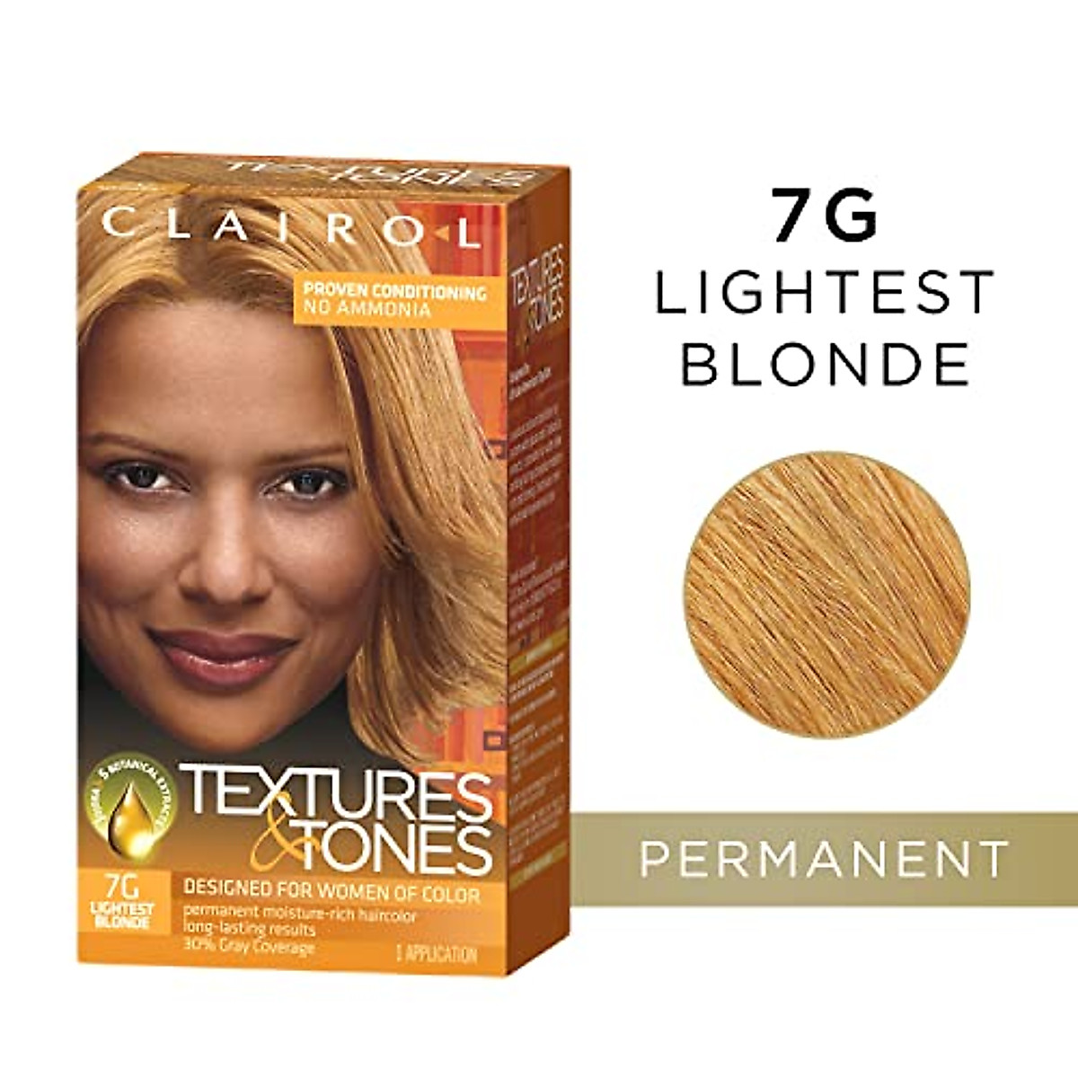 Clairol Professional Textures & Tones Hair Color 7g Lightest Blonde