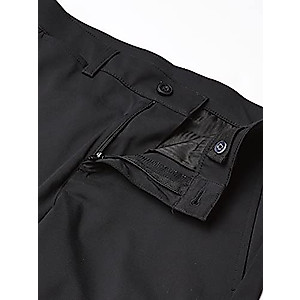 PGA TOUR Big Boy's Comfort Stretch Flat Front Golf Short, Caviar, Medium (10-12)