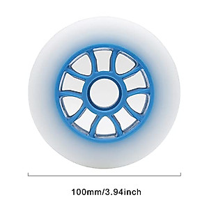 Z-FIRST 8 Pack 100mm Inline Roller Skate Wheels 85A Premium Replacement for Rollerblade Wheels