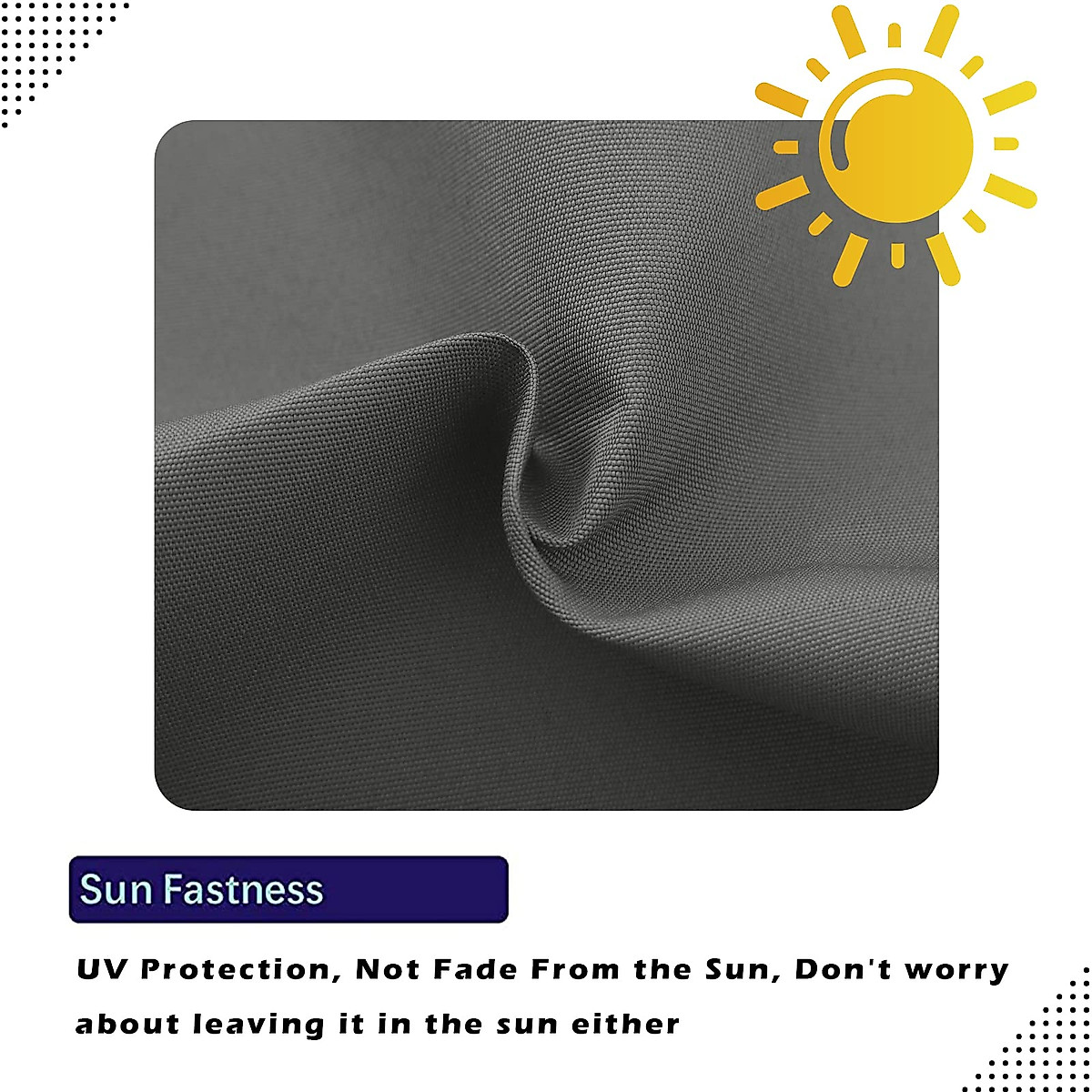 idee-home Outdoor Pillows for Patio Furniture, Outdoor Pillows Set of 2 with Inserts Included, Waterproof Outdoor Throw Pillow with Inners 18x18 inch Outside, Outdoor Decorative Pillow Cases