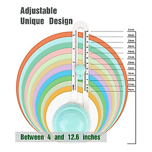 Oythiem Circle Cutter Tool for Paper Crafts - Perfect Circle Maker with Ease - Rotary Cutter Round Cutting Knife with 3 Replaceable Blades for Scrapbooking, Card Making, Art and Diy Crafts (Green)