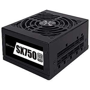 SilverStone SX750 Platinum, 750W SFX Fully Modular 80 PLUS Platinum Power Supply, SST-SX750-PT